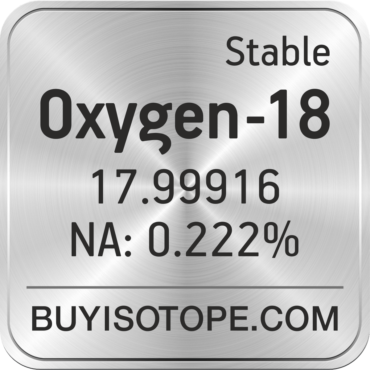 Oxygen 18 Oxygen 18 Isotope Enriched Oxygen 18 Oxygen 18 Water